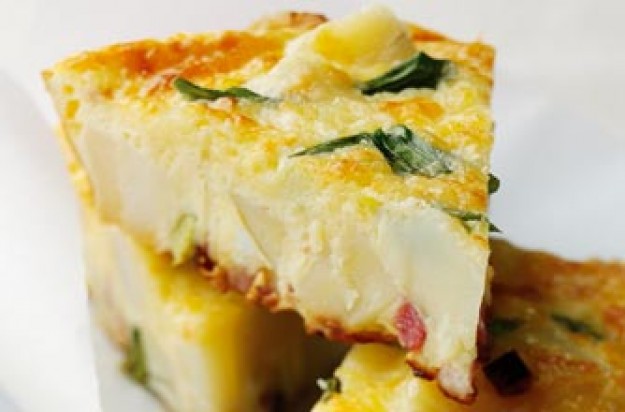 Gary Rhodes' bacon and potato frittata · Becci & Mark's Recipe Collection